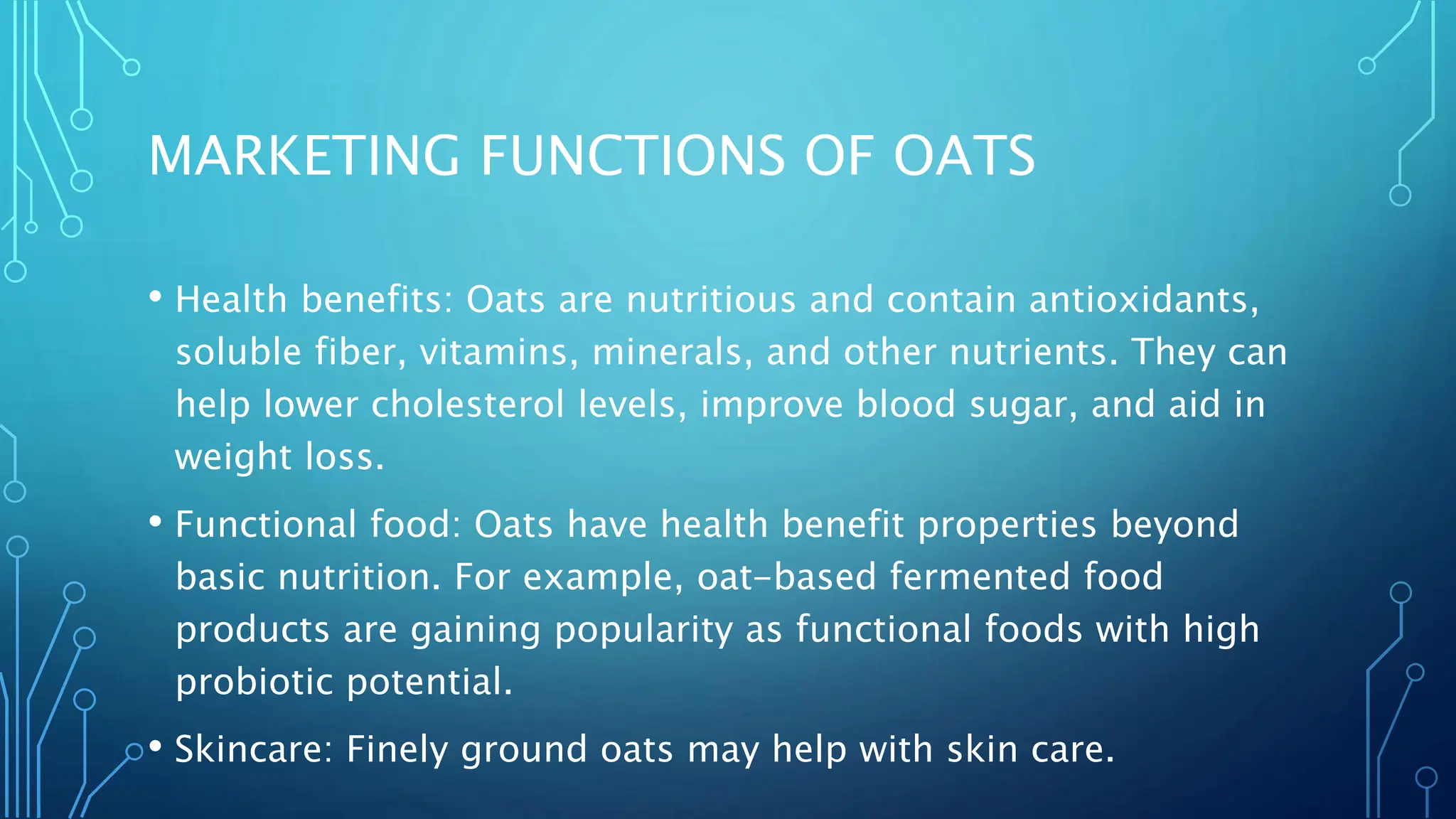 praveen aec.pptx agriculture marketing of oats | PPTX