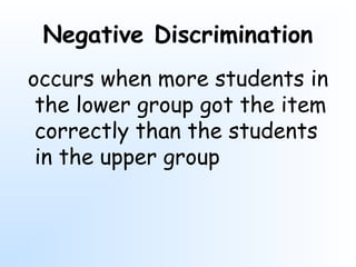 item analysics | PPT