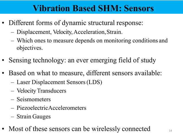 Structural Health Monitoring | PPTX