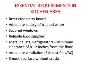 KITCHEN INFECTION CONTROL AND FOOD SAFETY .pptx