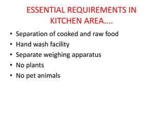 KITCHEN INFECTION CONTROL AND FOOD SAFETY .pptx