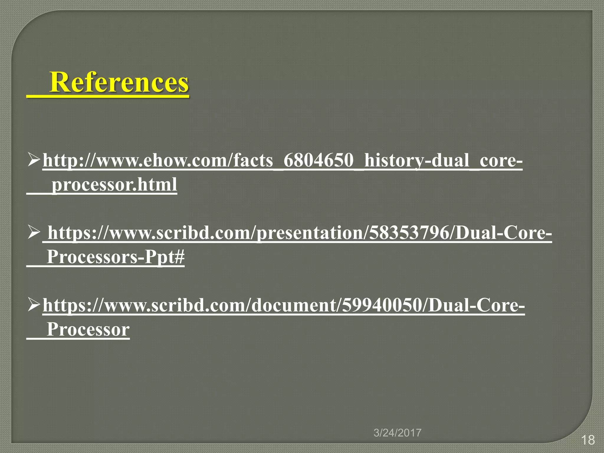 Dual-core processor | PPTX