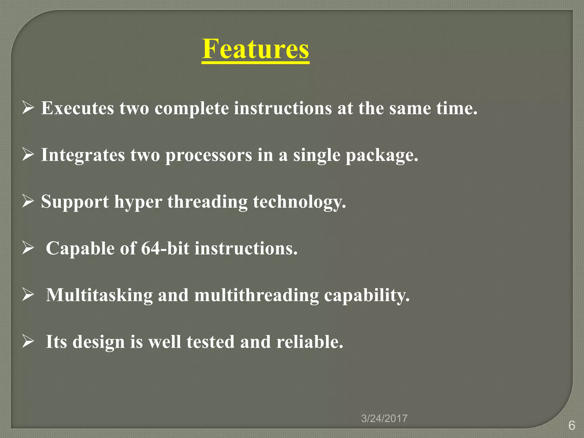 Dual-core processor | PPTX