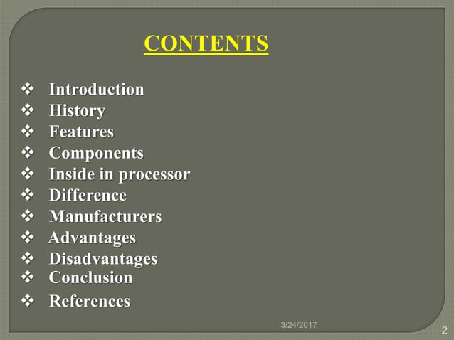 Dual-core processor | PPTX