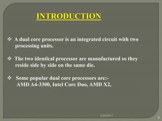 Dual-core processor | PPTX