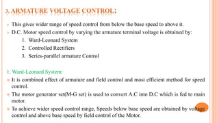 Speed Control Of DC Motor | PPTX