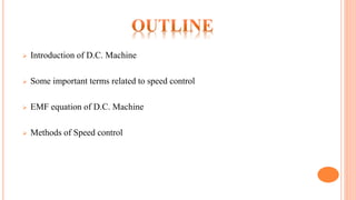 Speed Control Of DC Motor | PPTX