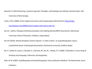 An Auto Ethnography Research Proposal Pptx