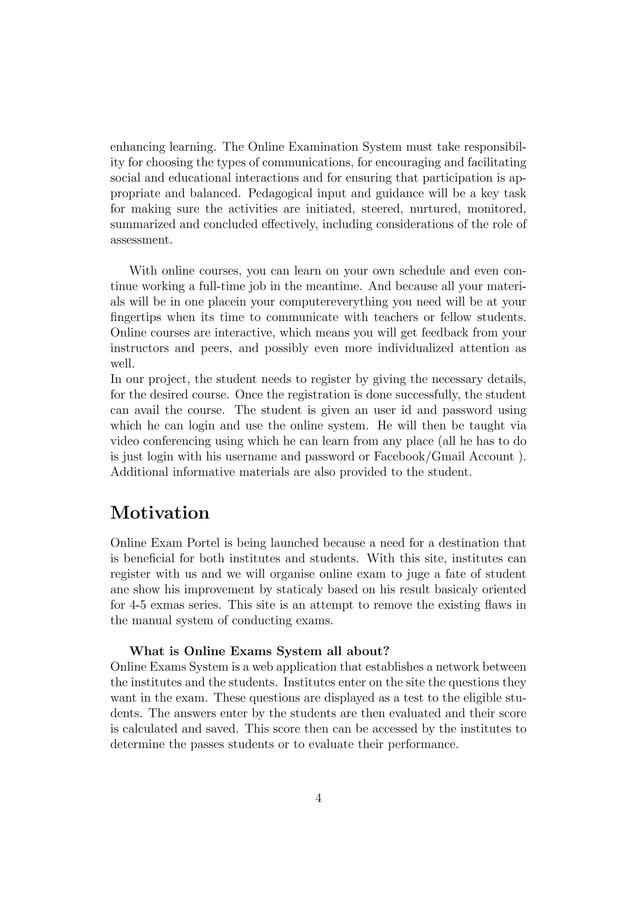 online examination management system | PDF | Educational Assessment ...