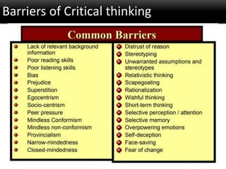 Critical Thinking: Building Good Judgement | PPTX