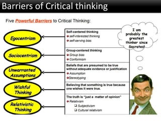 Critical Thinking: Building Good Judgement | PPTX