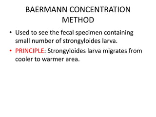 STOOL CONCENTRATION METHODS | PPTX