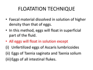 STOOL CONCENTRATION METHODS | PPTX