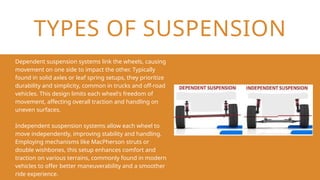 overview of suspension and Different types | PPTX