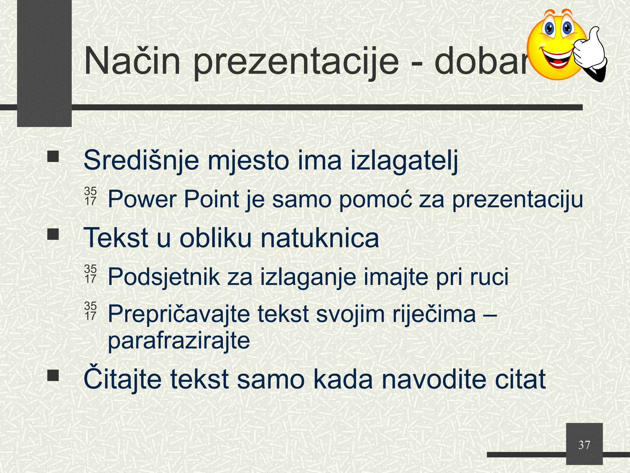 Pravila_prezentacije za izradu Power point | PPTX
