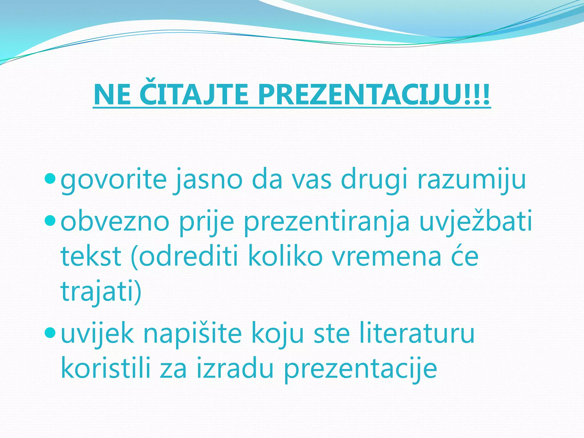 Pravila za izradu kvalitetne prezentacije | PPTX