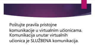 Pravila za online nastavu [autosaved] | PPT