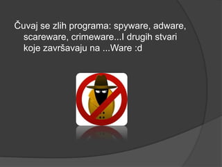 Pravila za sigurnije korištenje interneta | PPTX