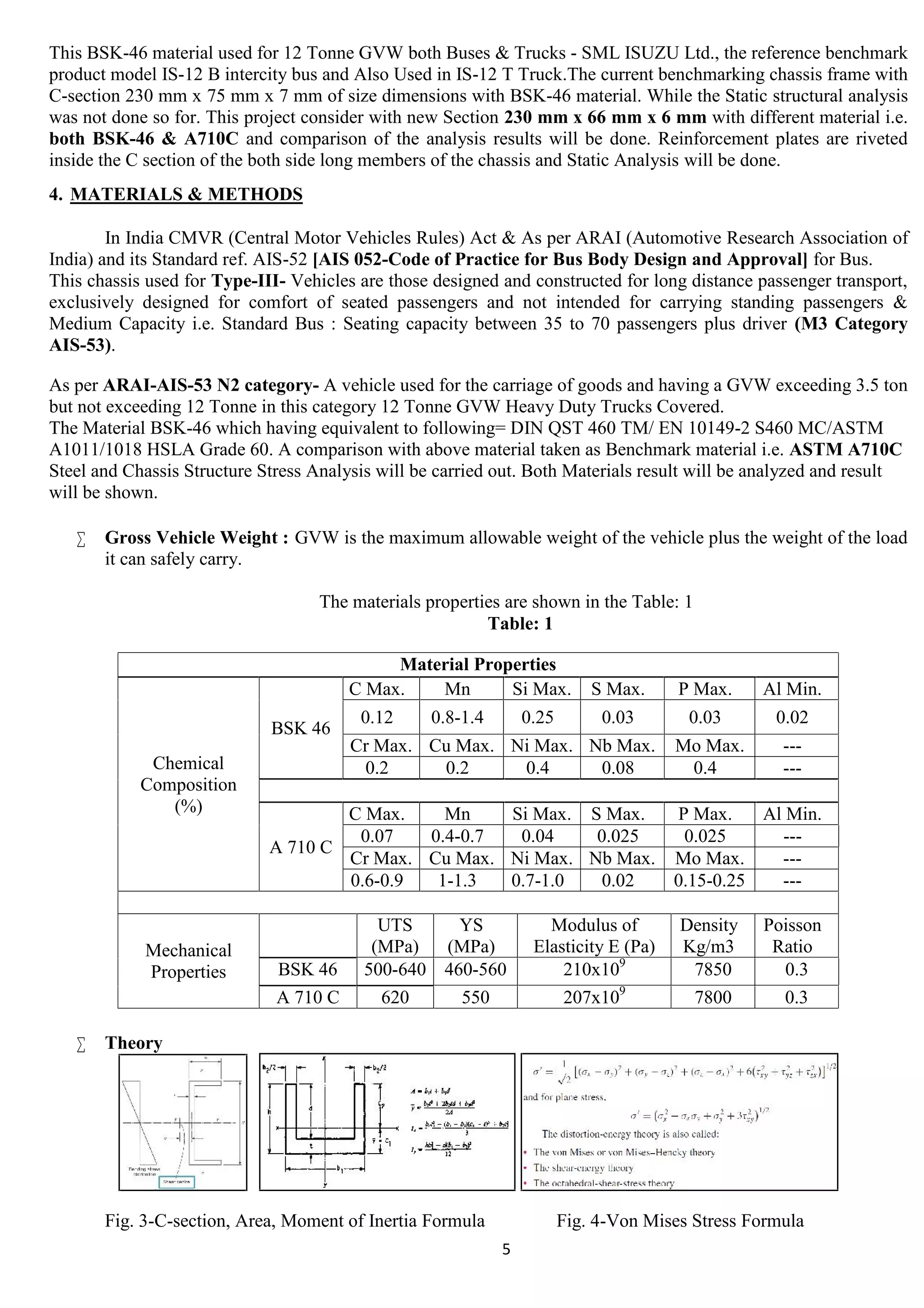 Trucks/Buses Chassis Static Structural Analysis with respect to ...