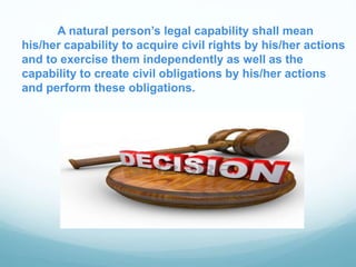 Legal capacity | PPTX
