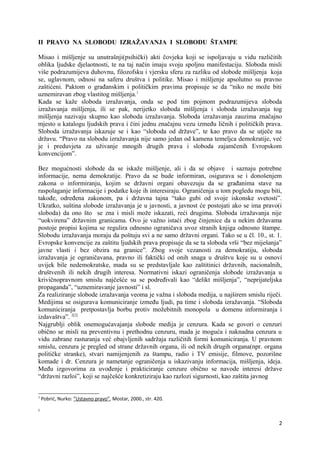 Pravo na slobodu stampe i cenzura ij | PDF