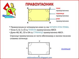 Pravougaonik i kvadrat temena i stranice.pptx