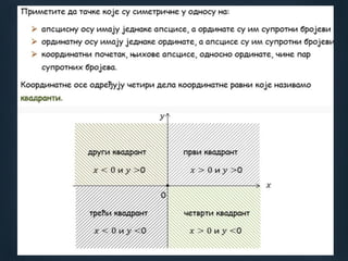 Pravougli koordinatni sistem u ravni obrada | PDF