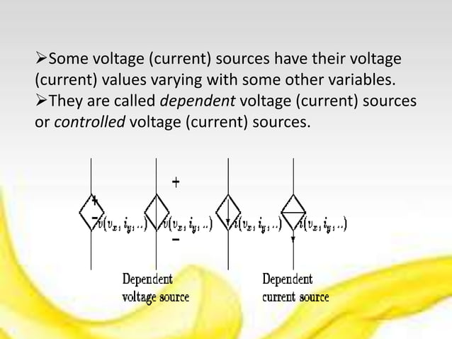 dependent and independent sources | PPTX | Consumer Electronics ...