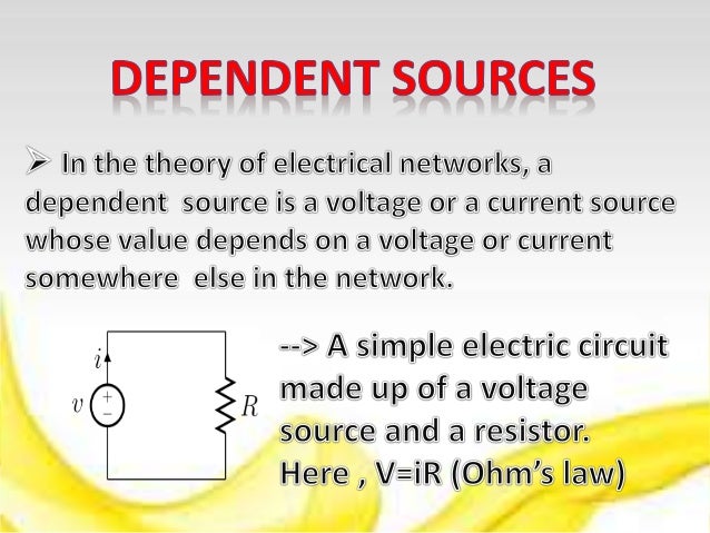 dependent and independent sources