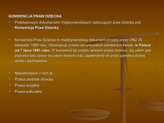Prawa dziecka | PPT