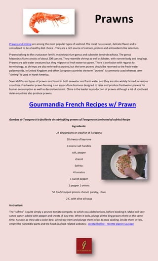 Prawns and shrimp | DOCX