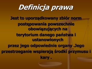 Prawo i jego funkcje | PPTX