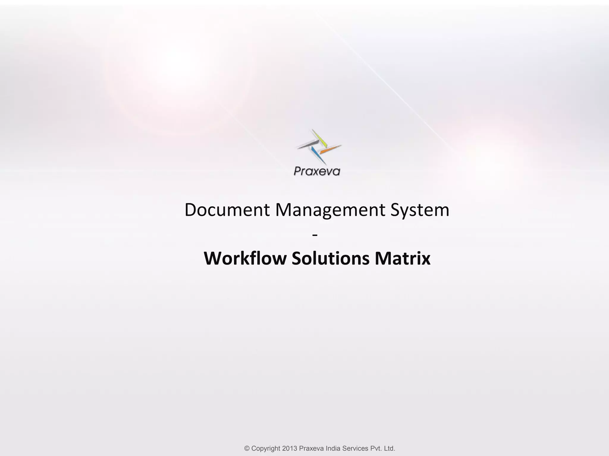 WSM - Document Management presentation | PPT