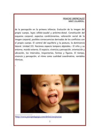 Praxias orofaciales | PDF