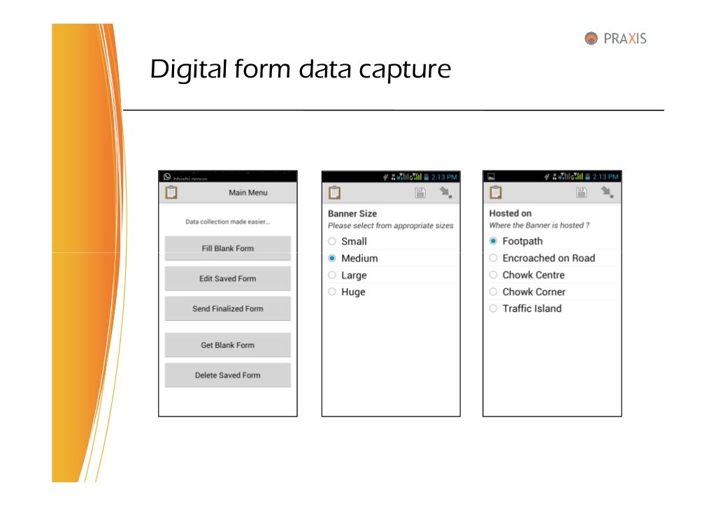 Android mobile based Field Data Collection