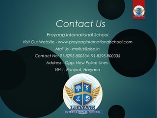 Prayaag International Schools in Panipat, Haryana | ODP