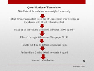 SIMULTANEOUS ESTIMATION OF GUAIFENESIN AND PSEUDOEPHEDRINE HCL IN ...
