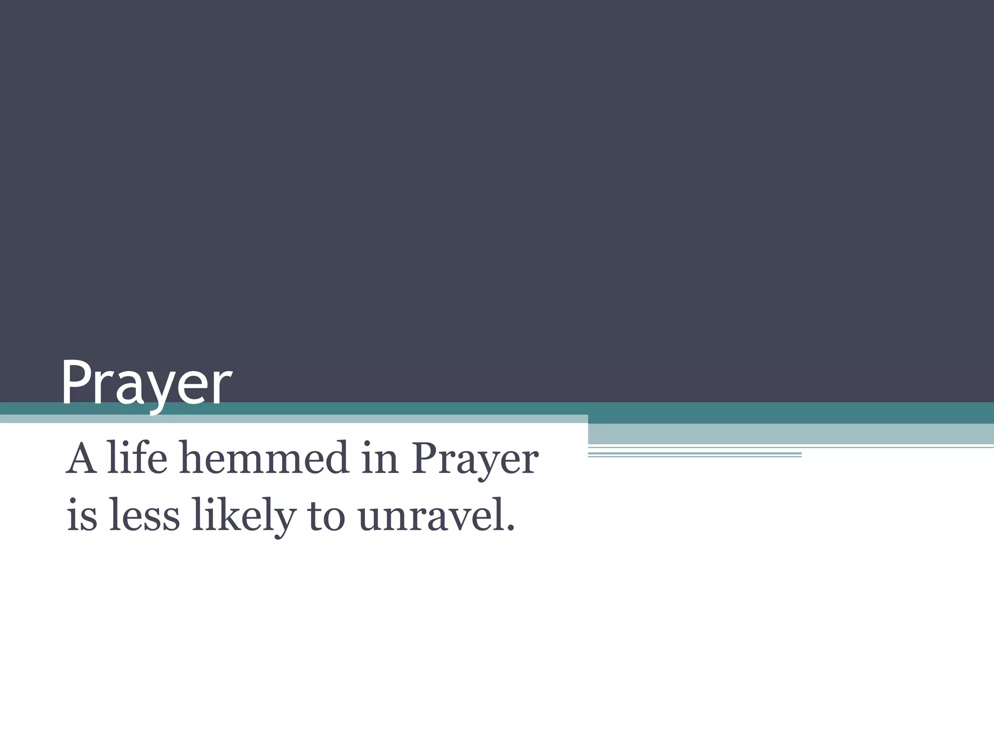 Prayer | PPT