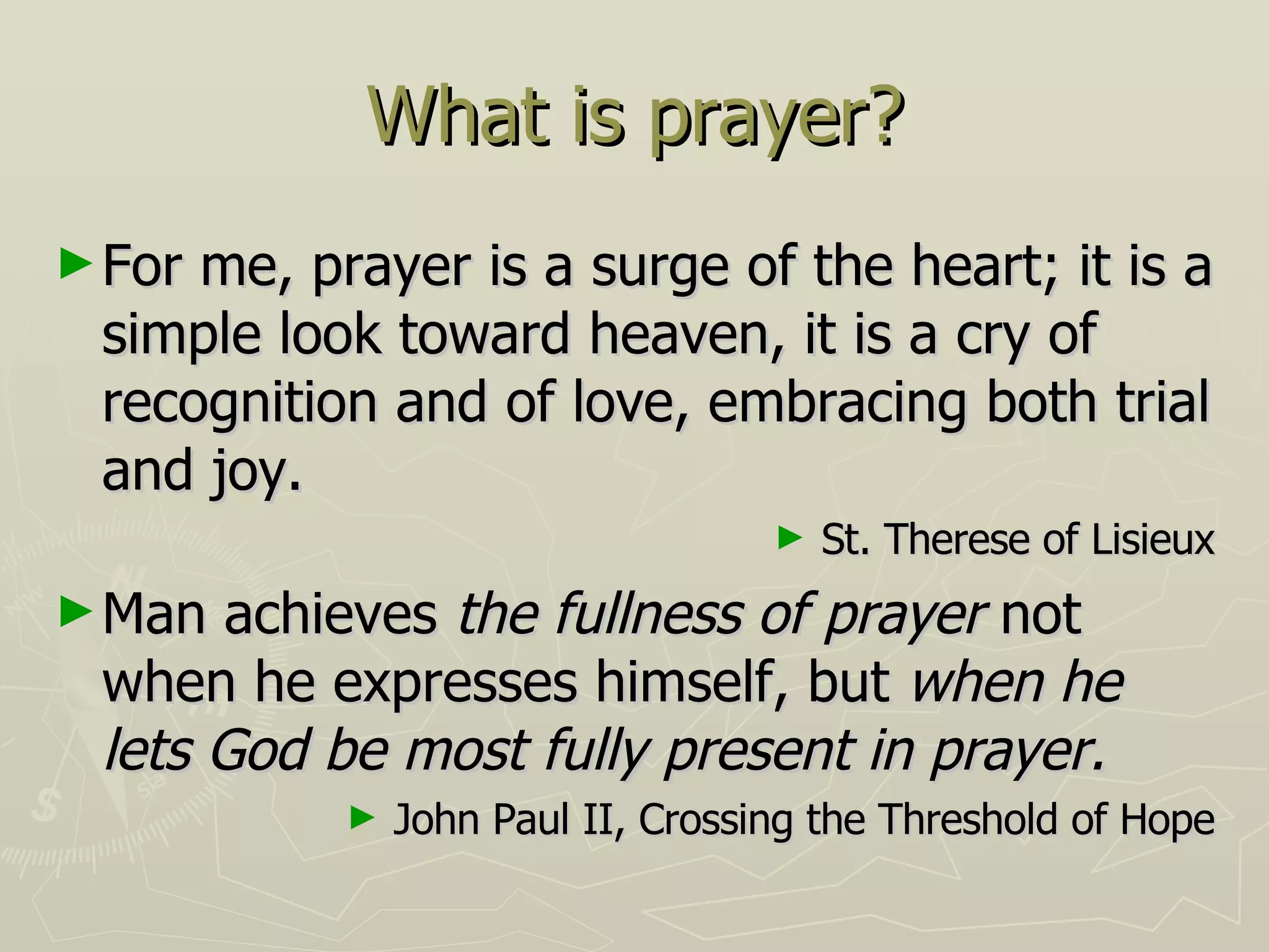 Prayer | PPT | Christianity | Religion & Spirituality