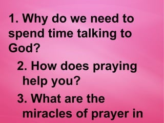 Grade Five Lesson on Prayer | ODP