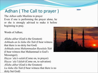 Nemaz salat in Islam offered 5 times a day.ppt