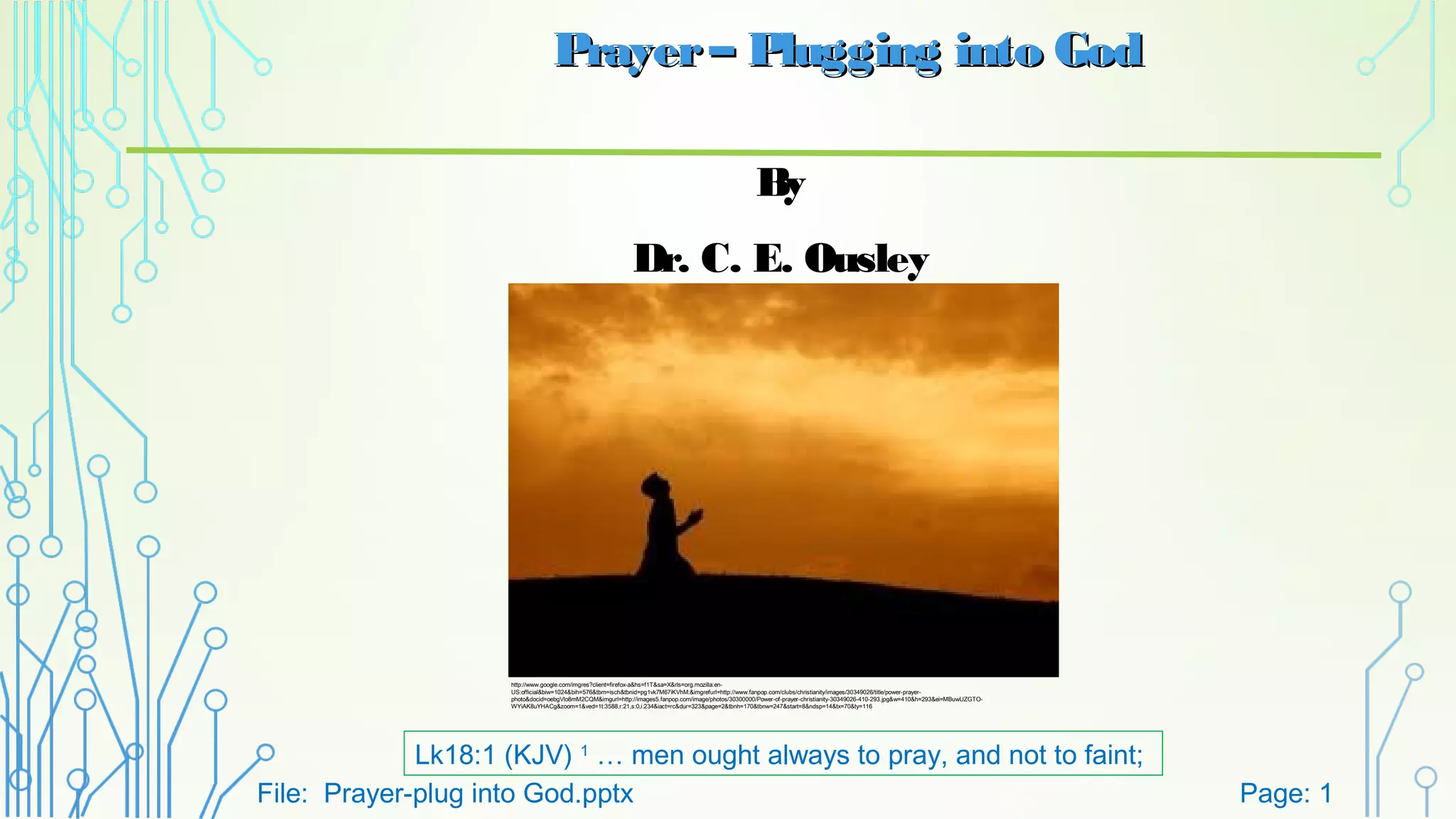 Prayer plug into god | PPT | Christianity | Religion & Spirituality