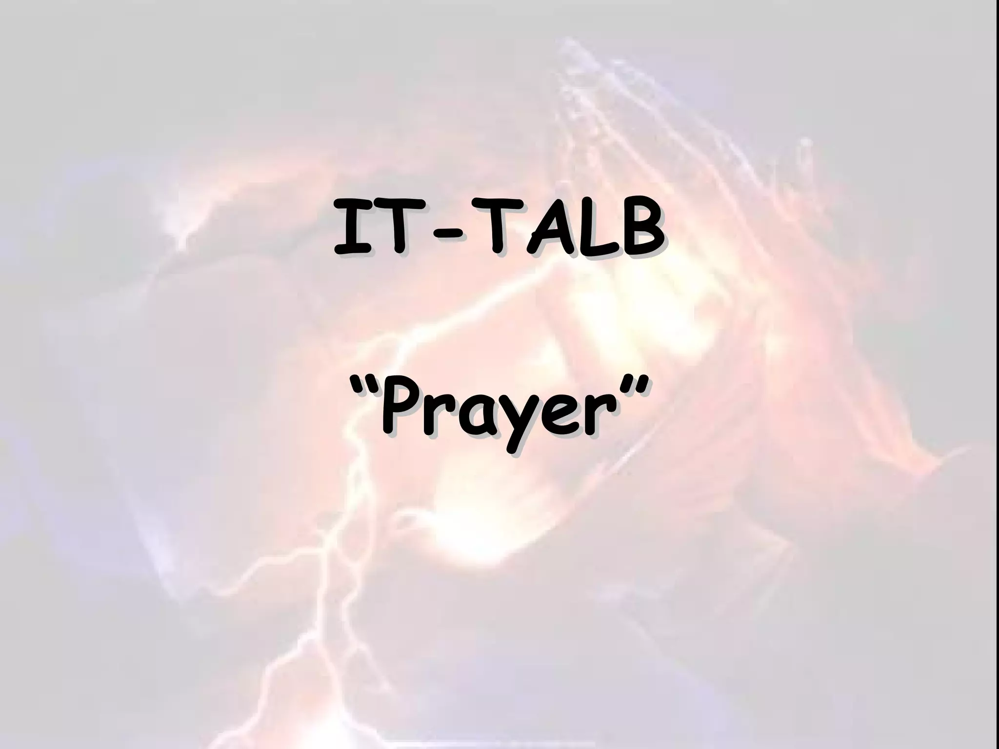 Prayer Presentation | PPT