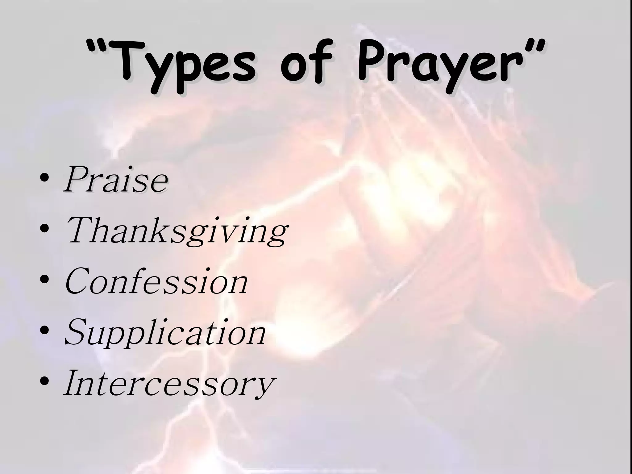 Prayer Presentation | PPT