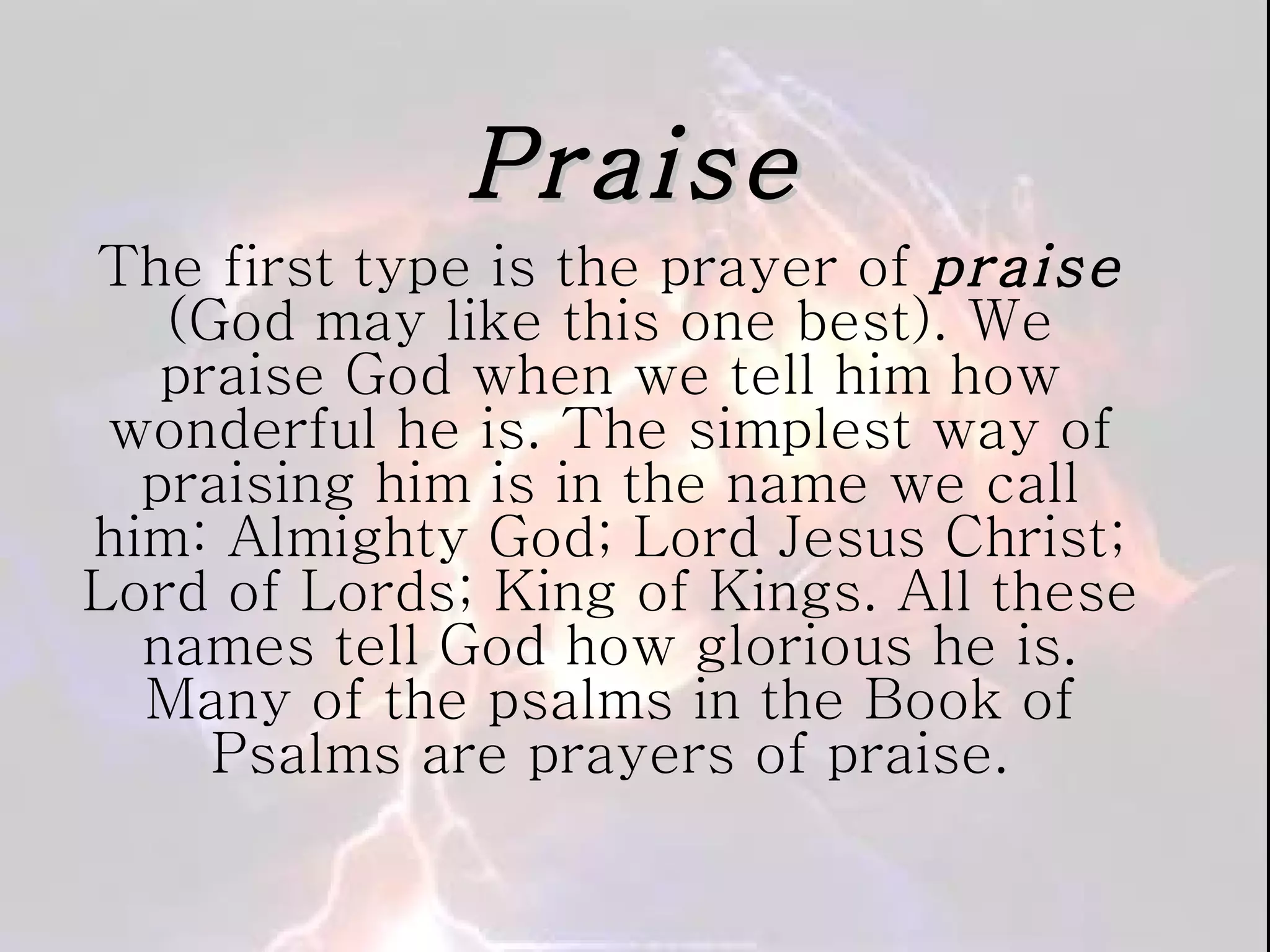 Prayer Presentation | PPT