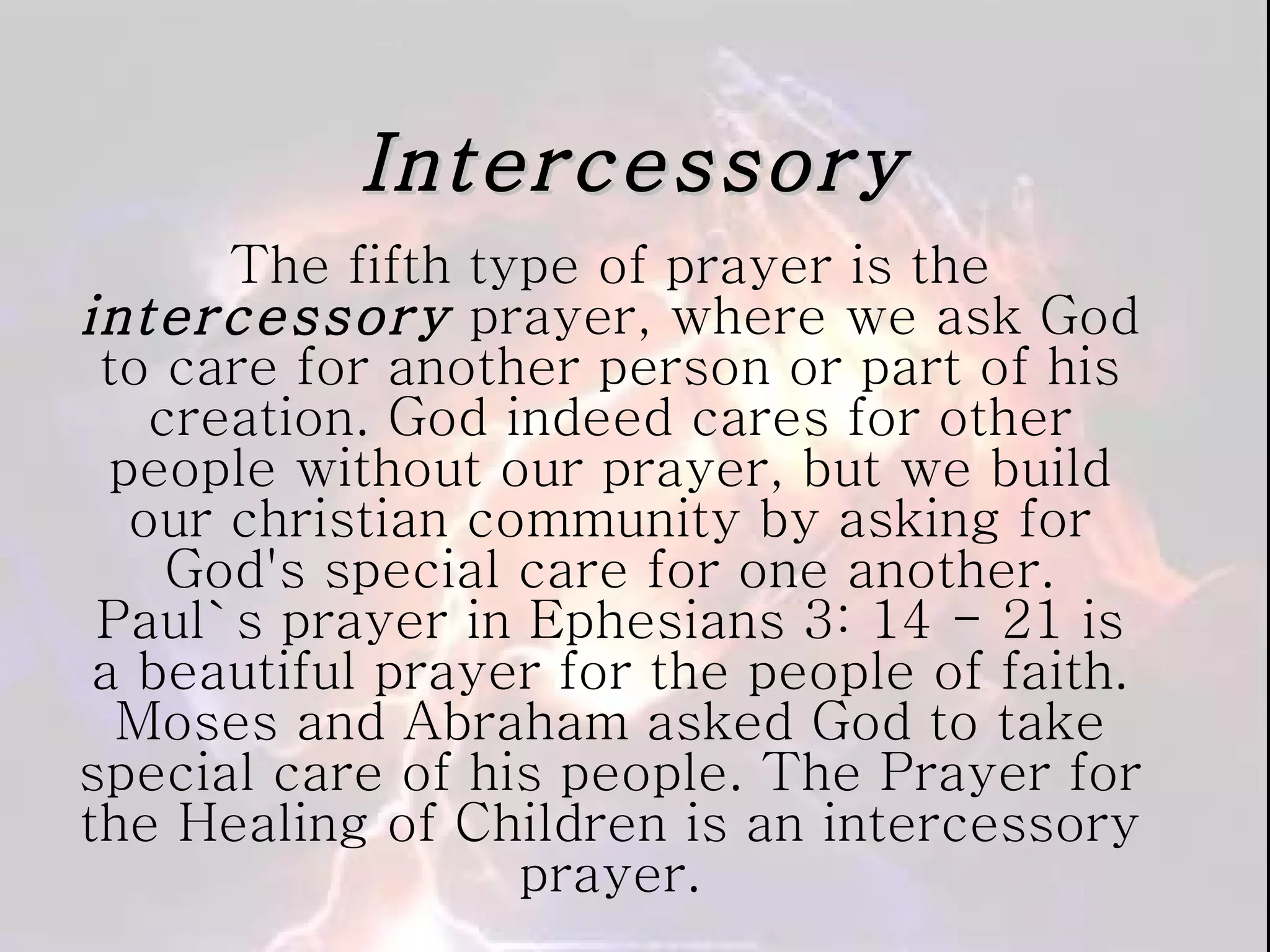 Prayer Presentation | PPT