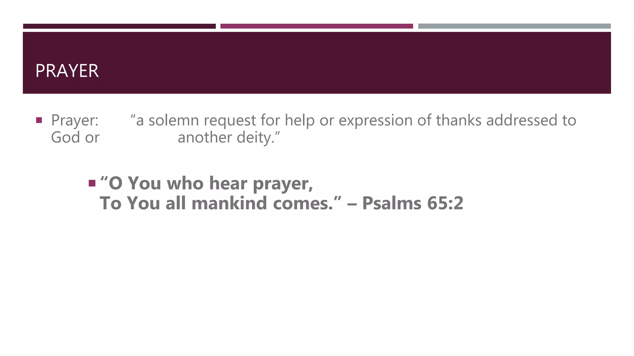 Communication with God | PPTX