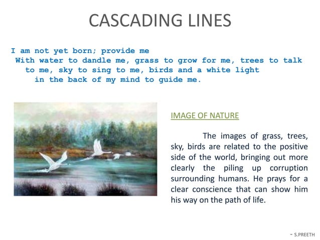 Prayer before birth - a poem by Louis MacNeice - Ppt - Literary tribute ...