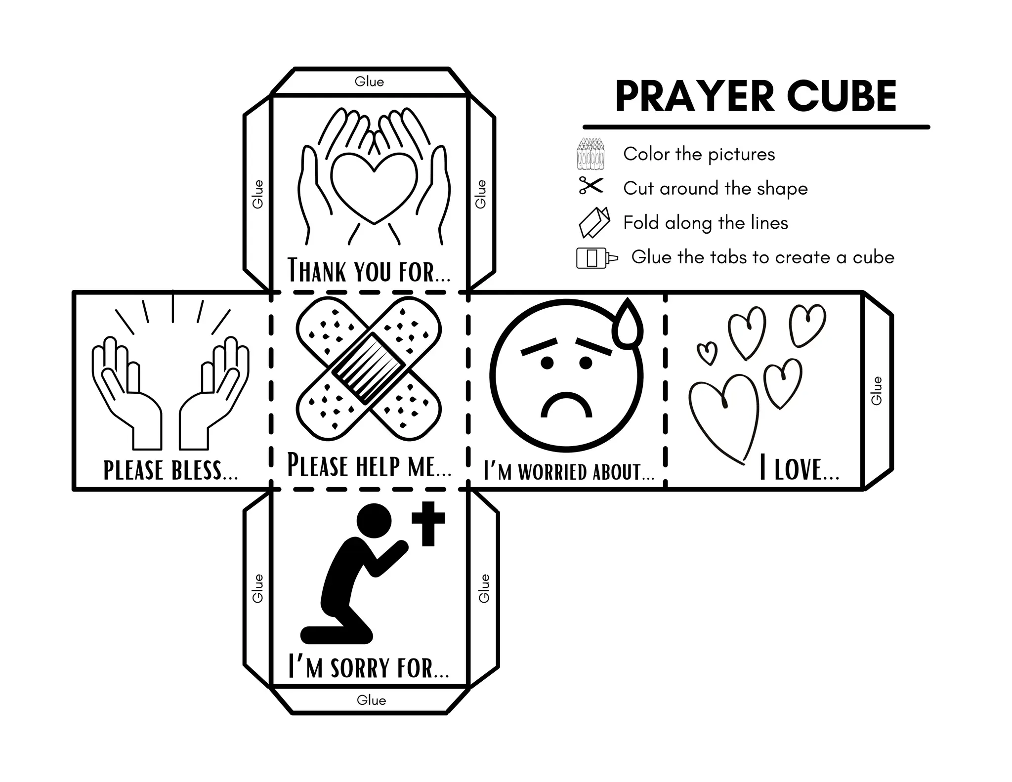 PRAYING Prayer Cube FOR GRADE 1 STUDENTS | PDF