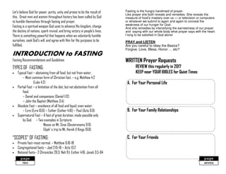 Prayer fasting 2017 booklet folded 8 pages standard short size | PPT